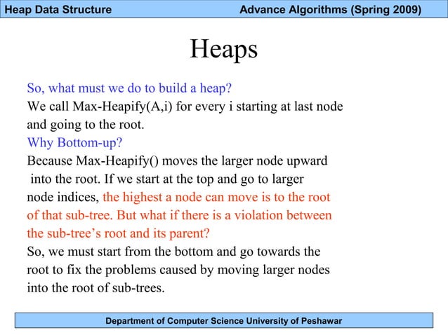 Lec 17 heap data structure | PPT