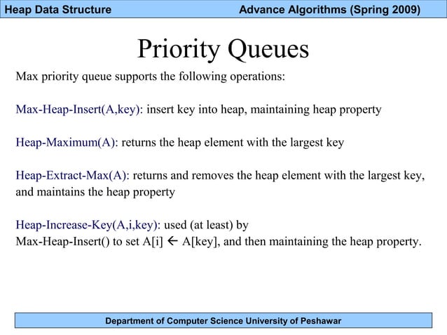 Lec 17 heap data structure | PPT