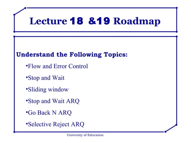 Flow And Error Control Ppt