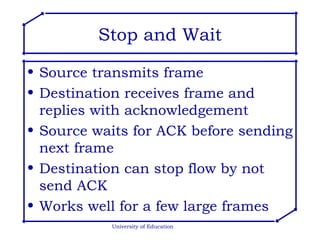 Flow & Error Control | PPT