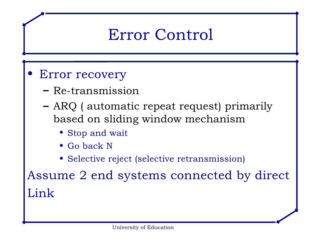 Flow & Error Control