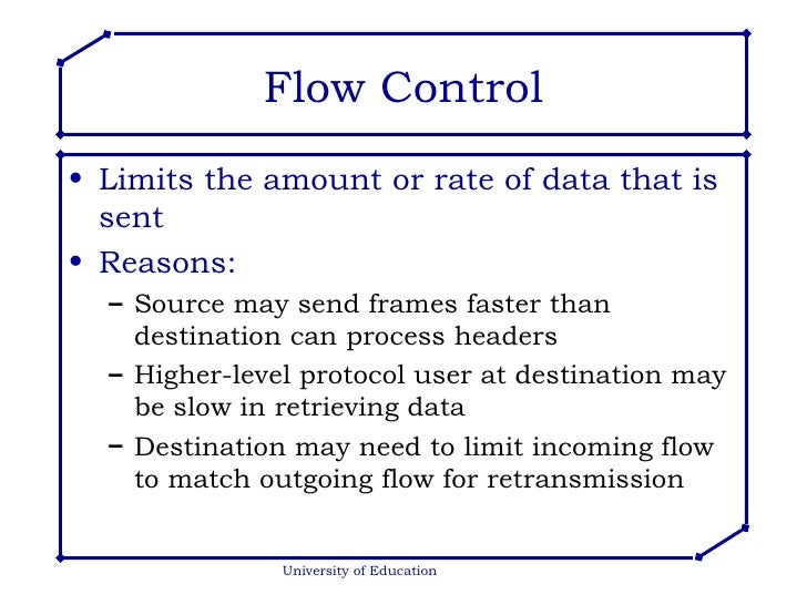Flow & Error Control
