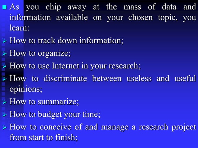 Writing the research paper | PPT