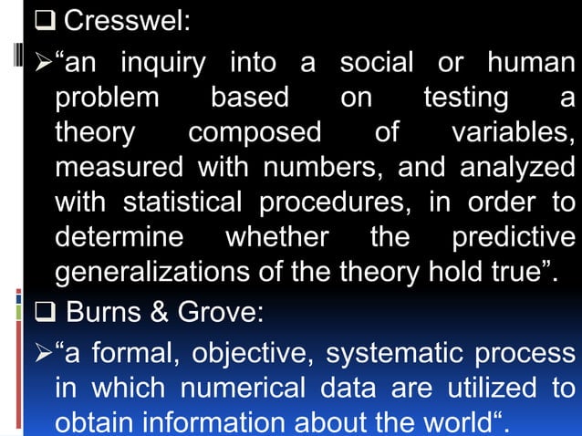 Quantitative research paper | PPT