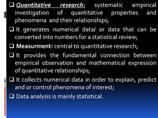 Quantitative research paper | PPT