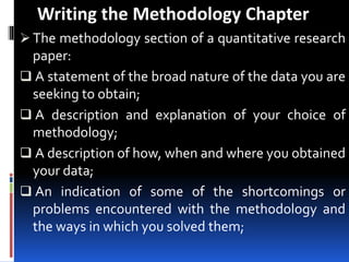 Quantitative research paper | PPT