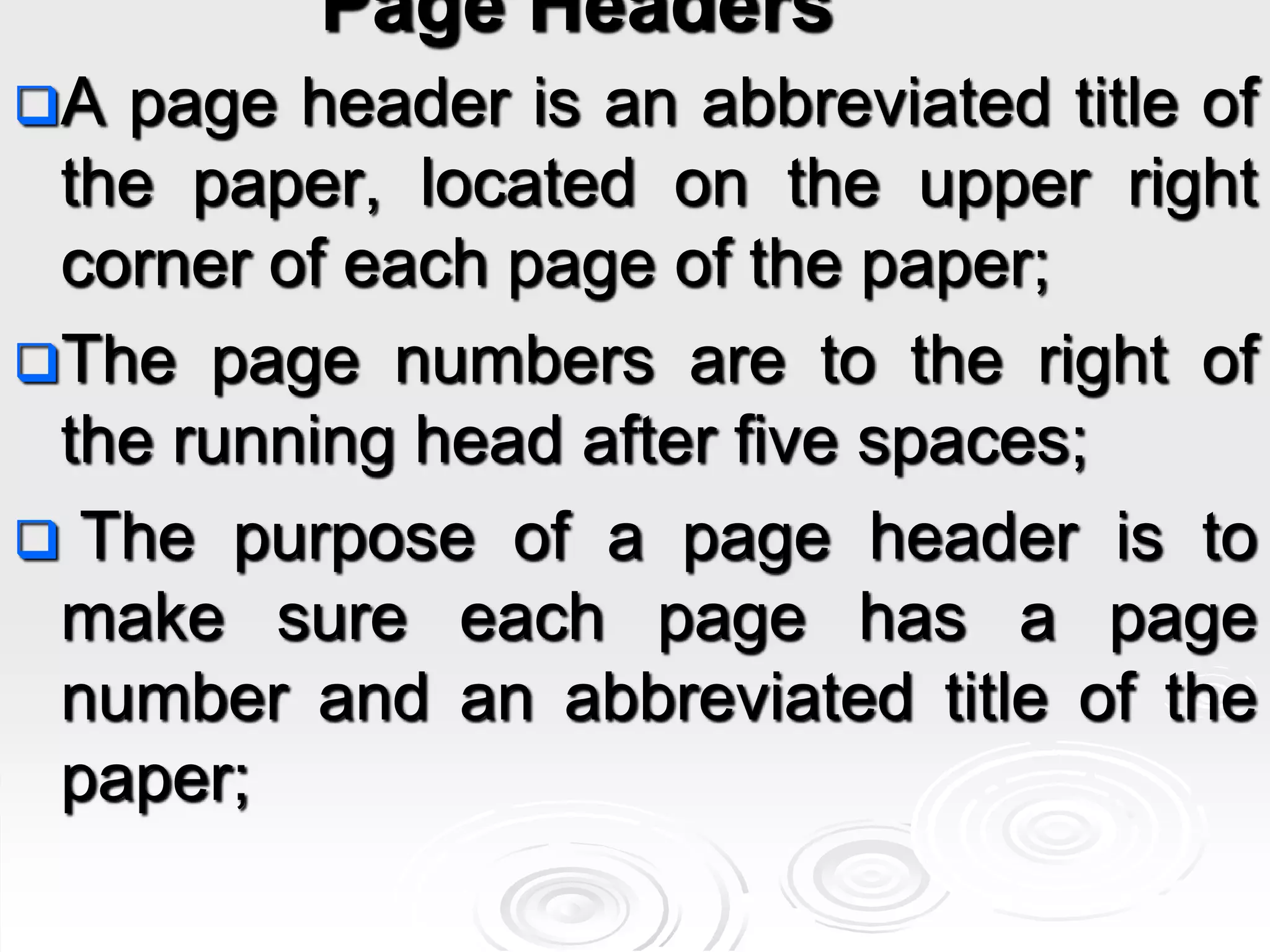 How to format your research paper | PPT