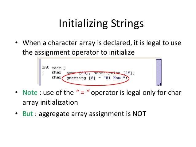 Programming Fundamentals Arrays and Strings