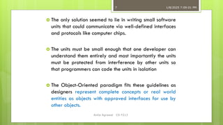 Lec-1B. Intro to object oriented programming language | PPT