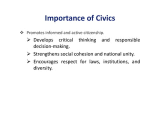 LEC-1 INTRODUCTION TO CIVICS.pdf civic slide | PDF