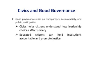 LEC-1 INTRODUCTION TO CIVICS.pdf civic slide | PDF