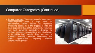 Introductoin of computer hardware and software | PPT
