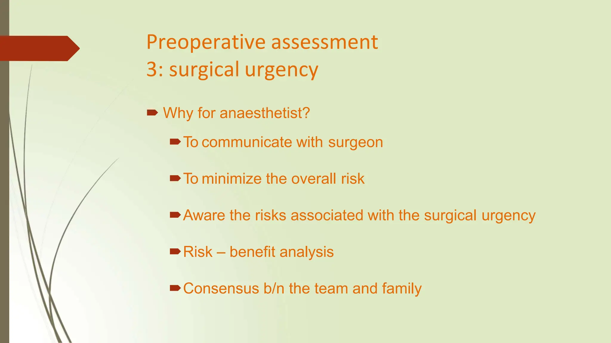 PRE-OPERATIVE ASSESSMENT FOR ORTHOPEDIC SURGERY | PPTX