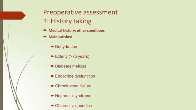 LEC-1) PRE-OPERATIVE ASSESSMENT in orthopedic. pptx | PPTX