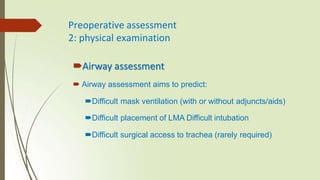 LEC-1) PRE-OPERATIVE ASSESSMENT in orthopedic. pptx | PPTX