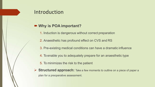 LEC-1) PRE-OPERATIVE ASSESSMENT in orthopedic. pptx | PPTX
