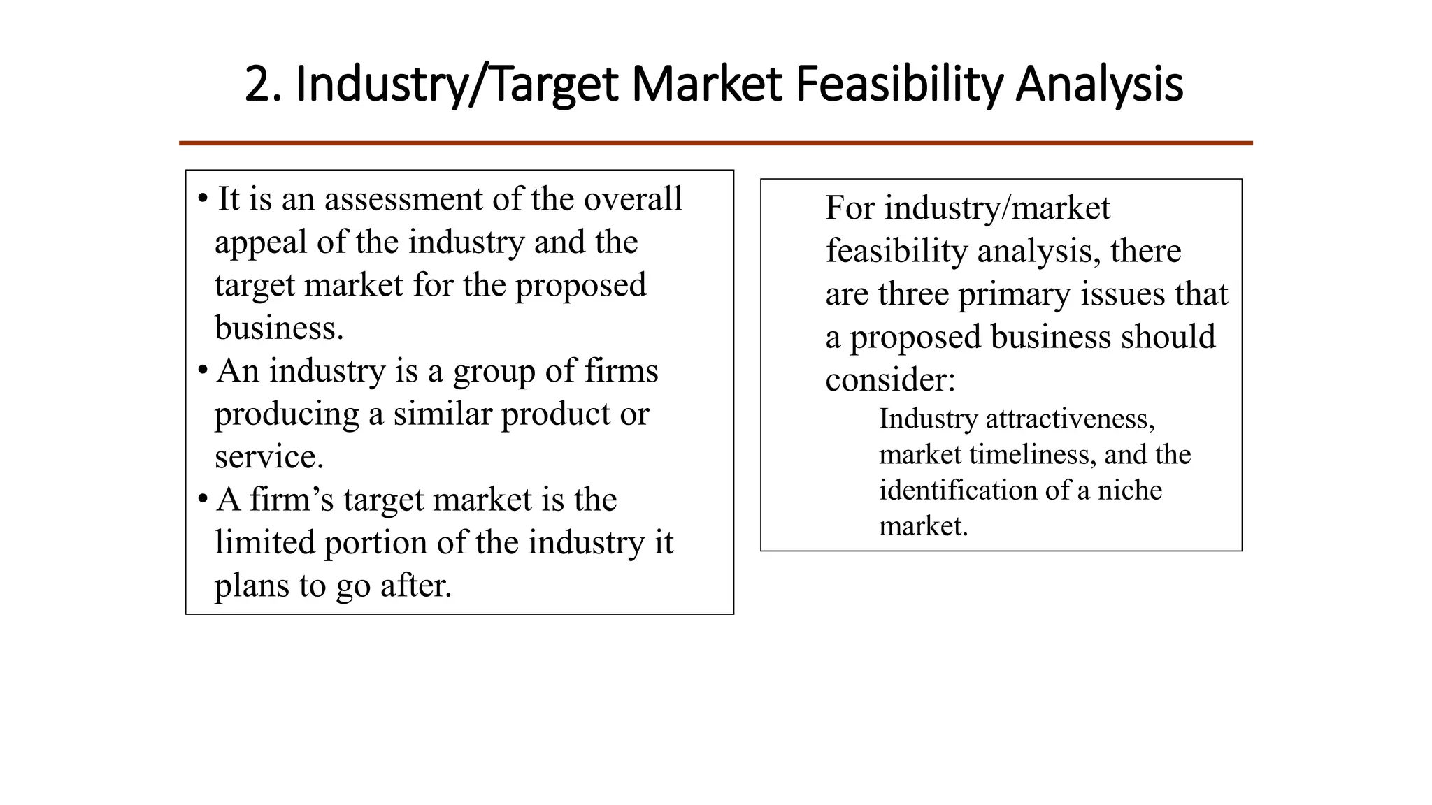 feasibility analysis for entrepreneur Lec 2 | PPTX