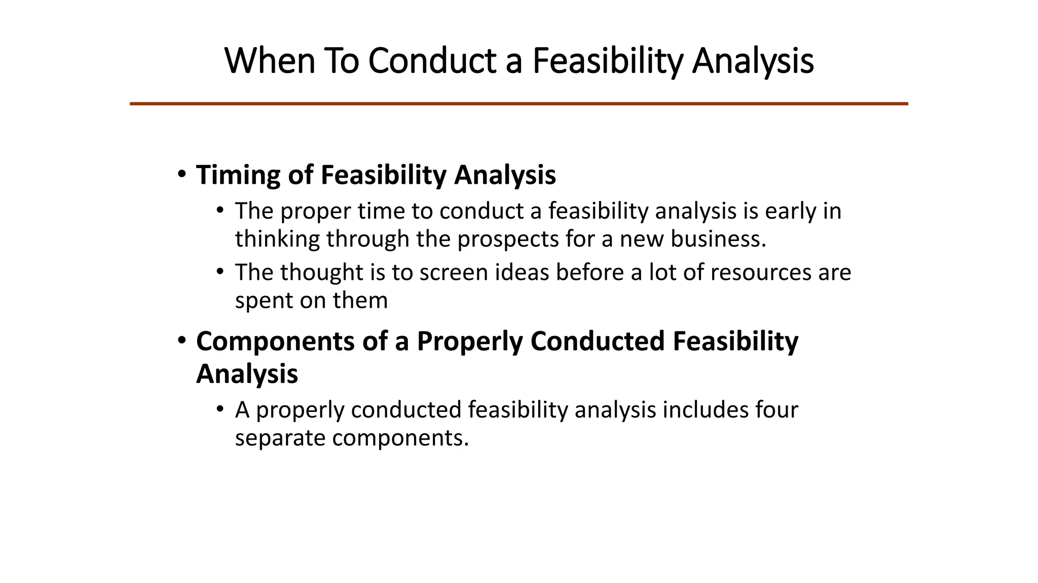 feasibility analysis for entrepreneur Lec 2 | PPTX