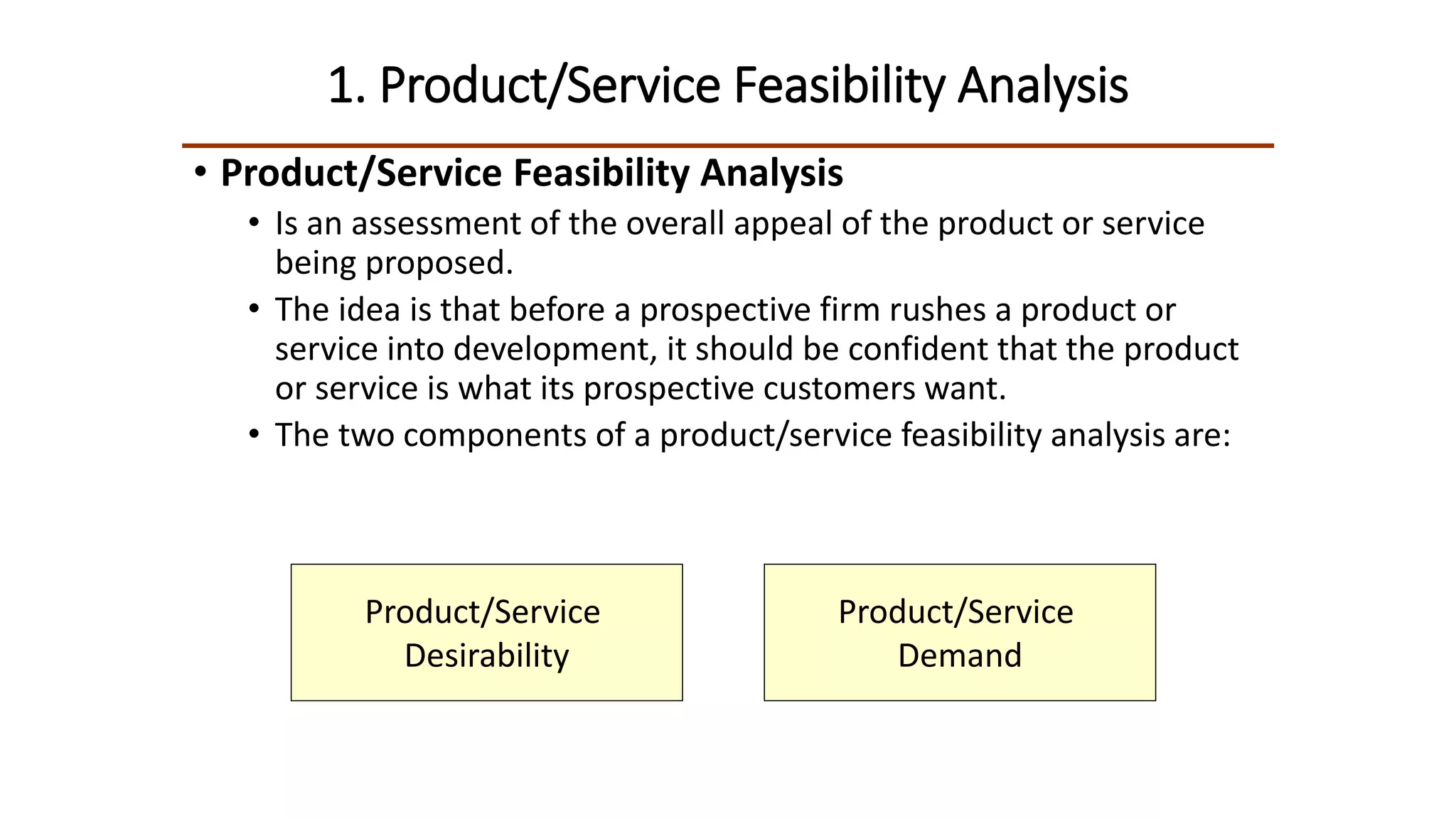 feasibility analysis for entrepreneur Lec 2 | PPTX