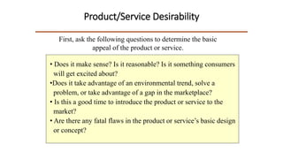 feasibility analysis for entrepreneur Lec 2 | PPTX