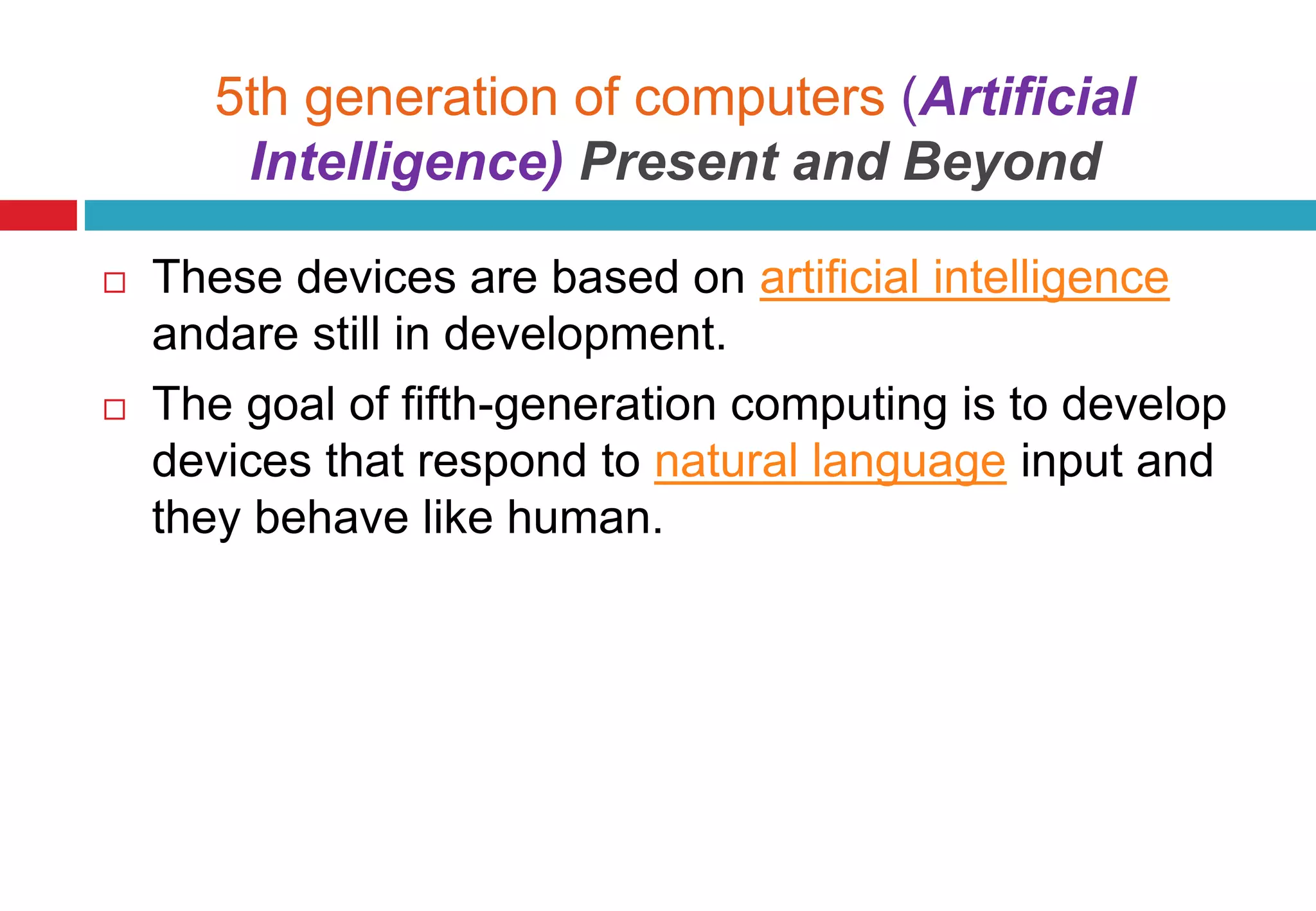 Generations of Computers | PPT