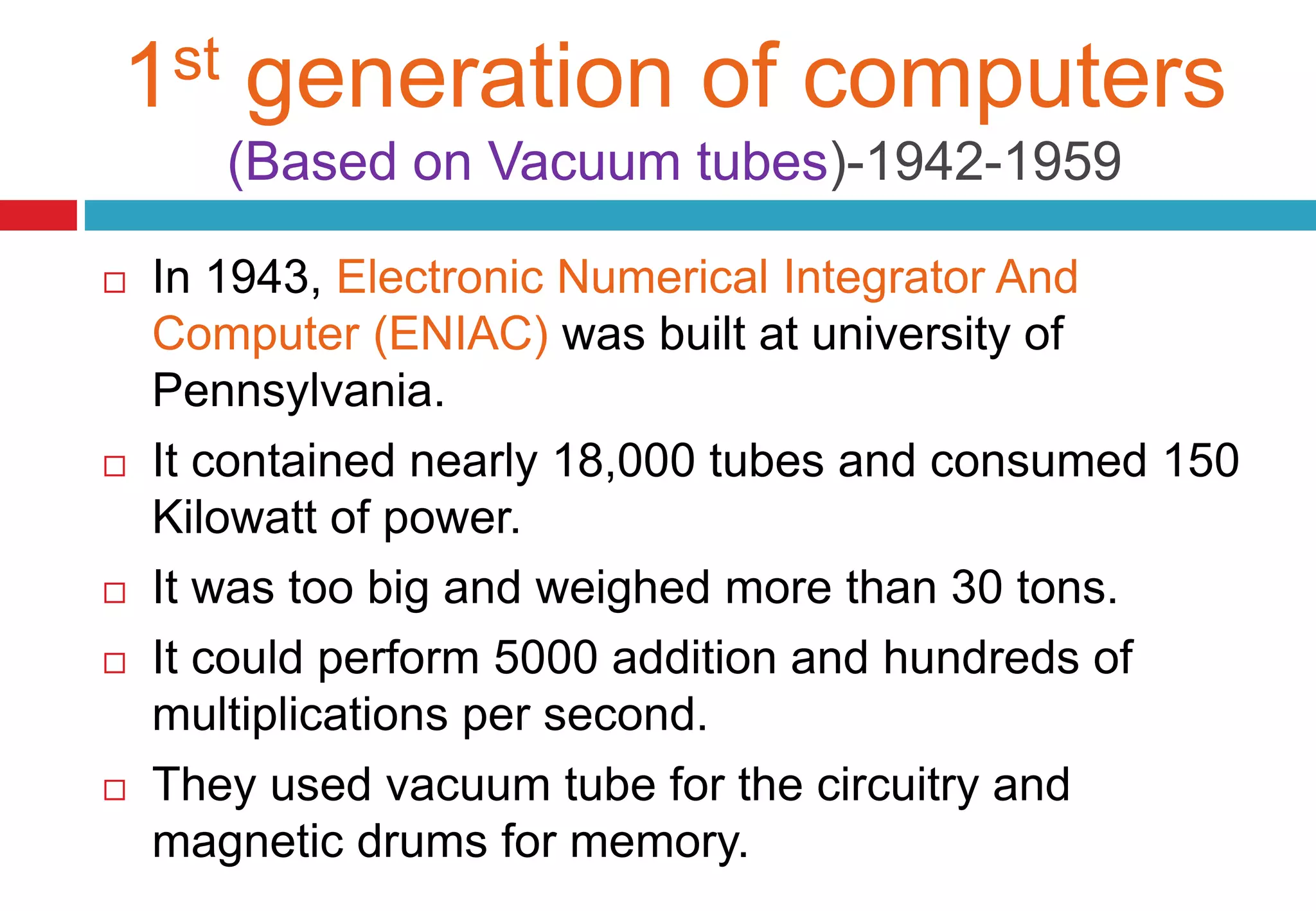 Generations of Computers | PPT