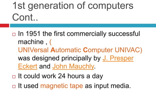 Generations of Computers | PPT
