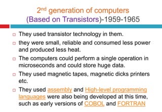 Generations of Computers | PPT