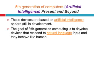 Generations of Computers | PPT