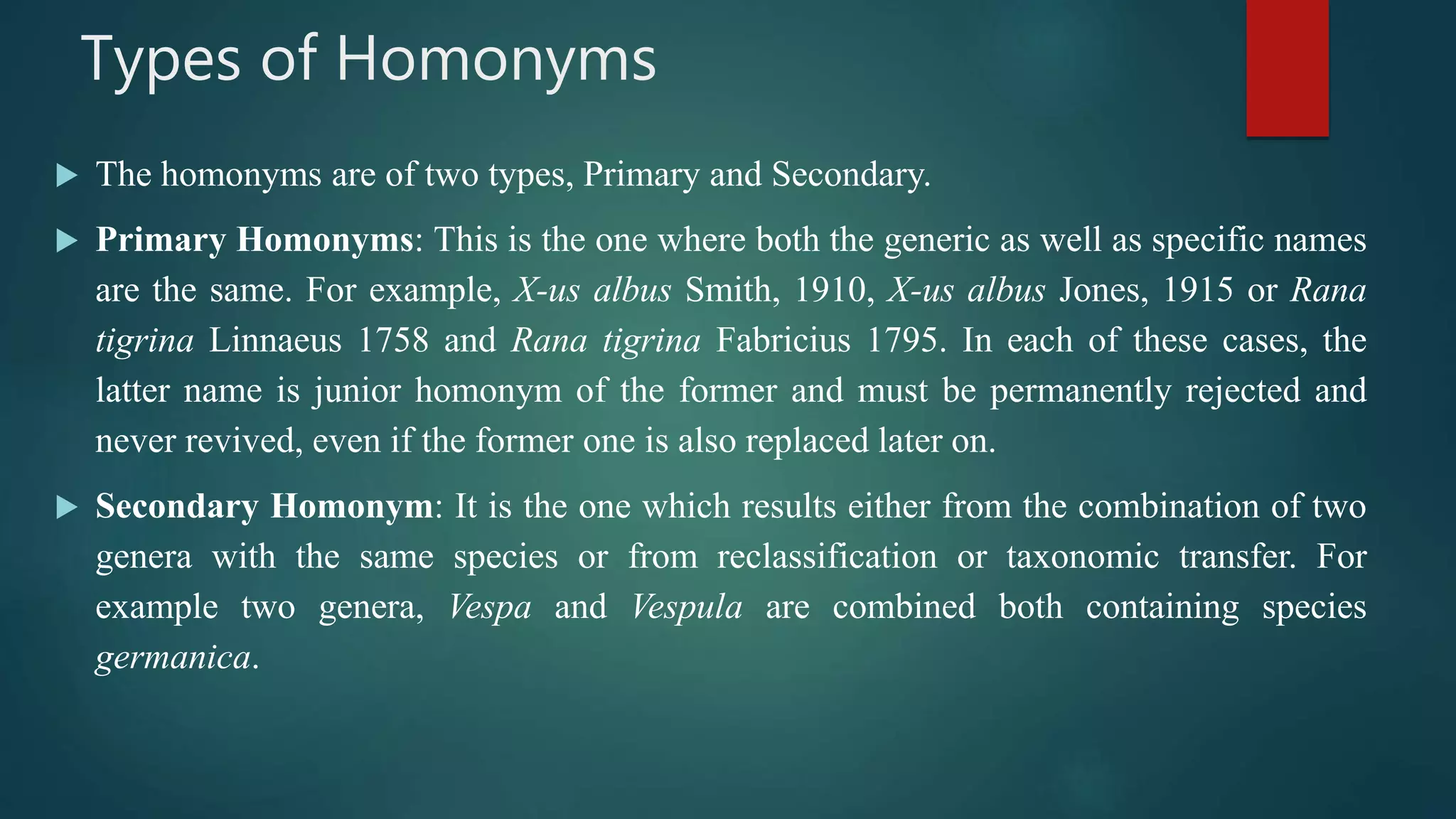 Lec. 18 Binomenclature | PPTX | Biological Sciences | Science