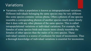 Lec. 19 population variations | PPTX