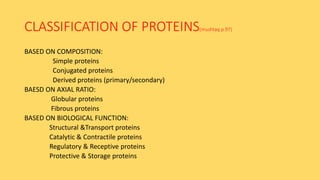 Lec.3protein chem.classification new microsoft powerpoint presentation ...