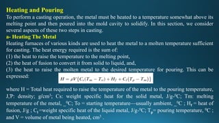 Lec.2 casting pdf | PDF | Chemistry | Science