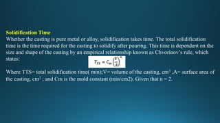 Lec.2 casting pdf | PDF | Chemistry | Science