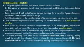 Lec.2 casting pdf | PDF | Chemistry | Science