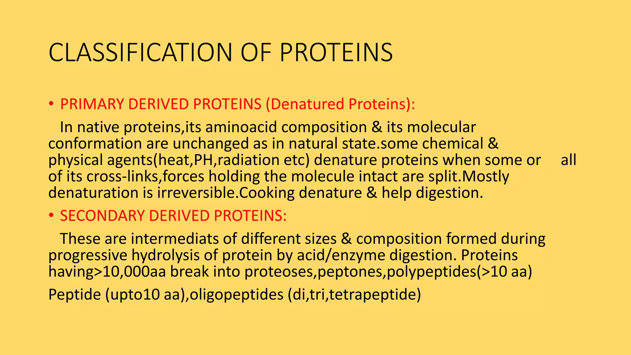 Lec.3 protein chem.classification | PPTX