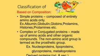 Lec.3 protein chem.classification | PPT