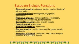 Lec.3 protein chem.classification | PPT
