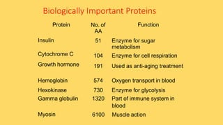 Lec.3 protein chem.classification | PPTX