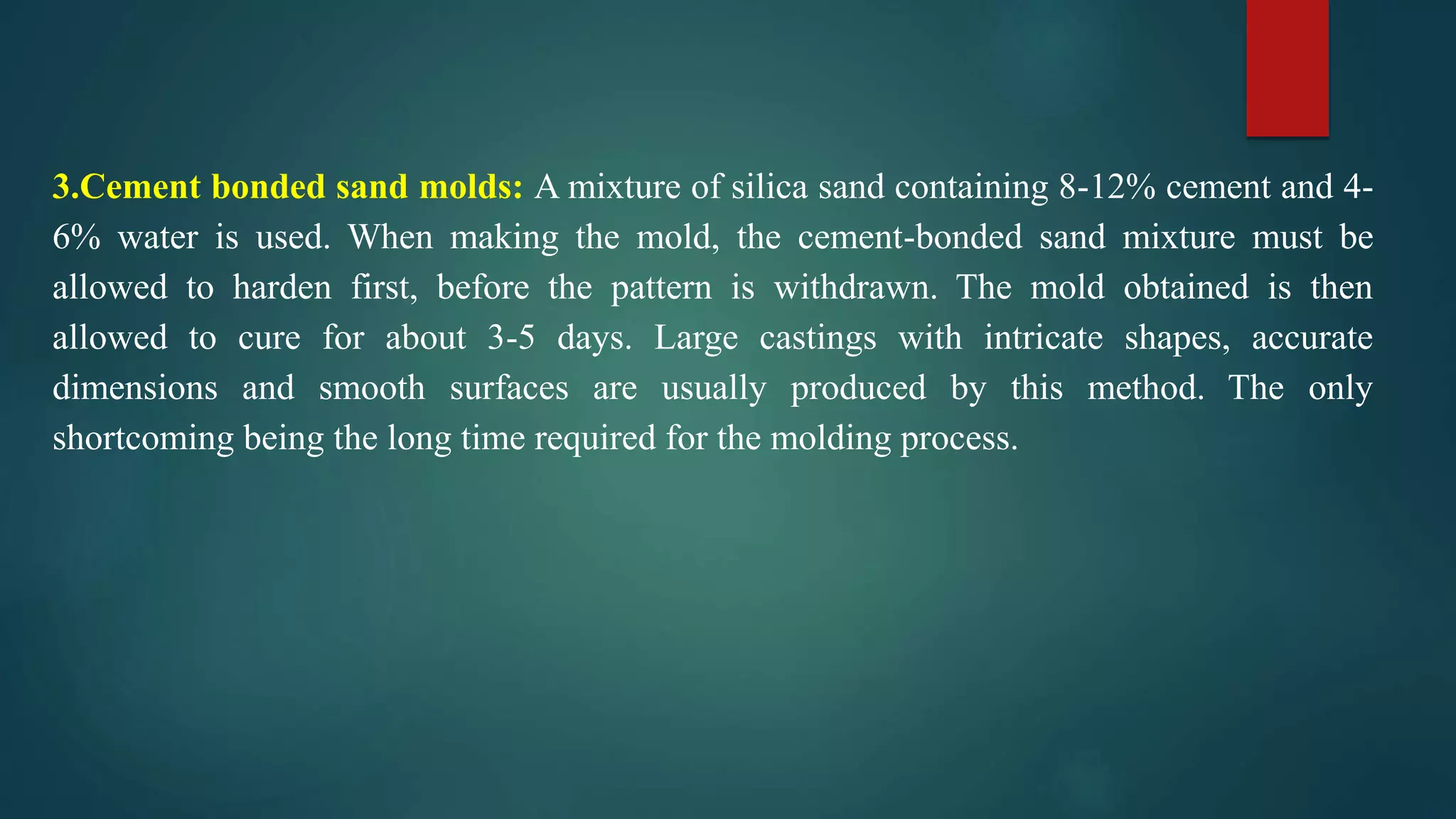 sand casting and other expendable casting | PPTX