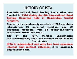 Seed related orgnizations | PDF