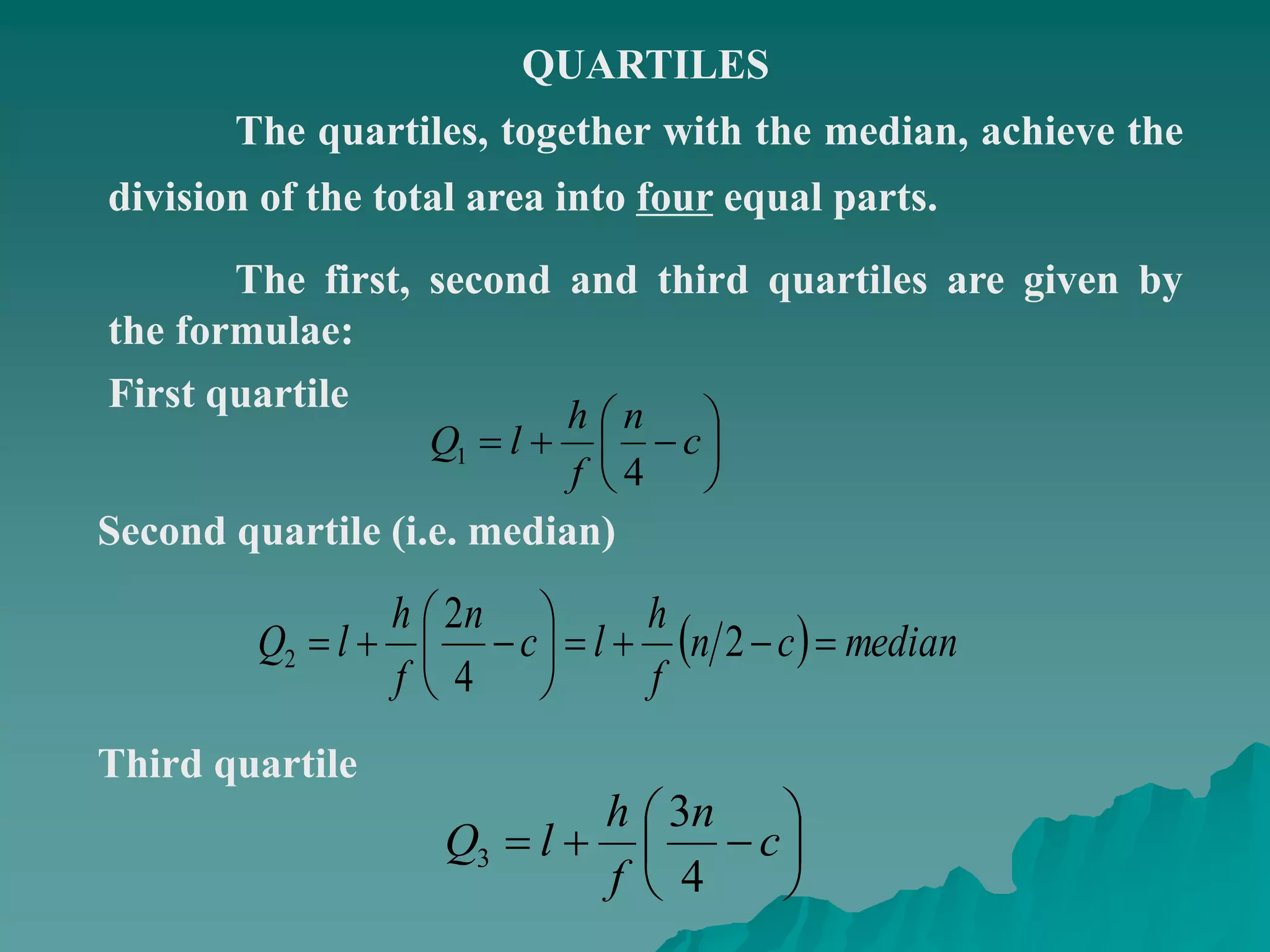 Quartiles, Deciles and Percentiles | PPT