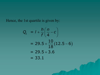 Quartiles, Deciles and Percentiles | PPT