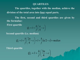 Quartiles, Deciles and Percentiles | PPT