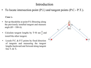 Lec. 11 setting out simple circular curve | PDF