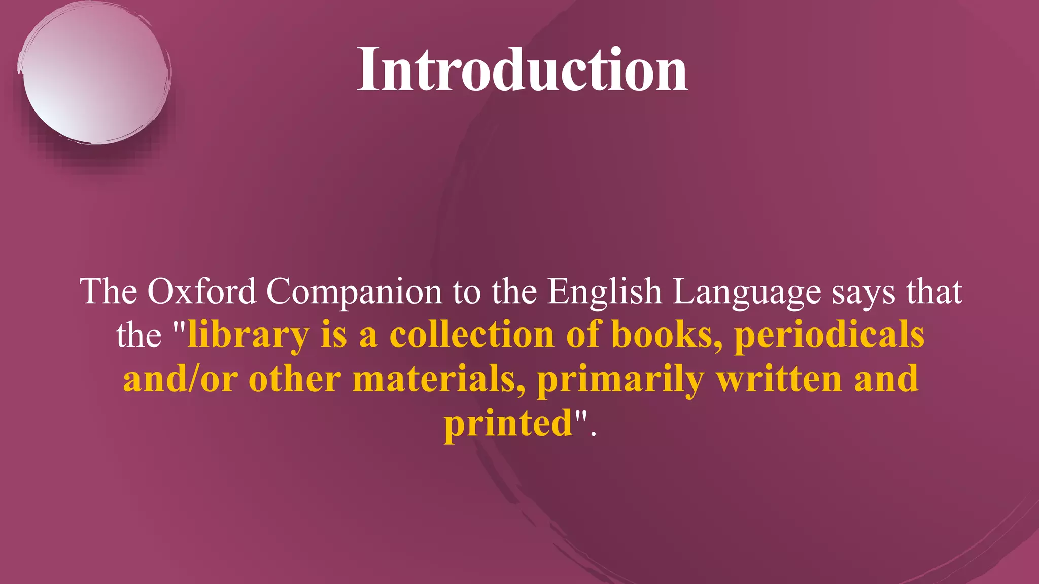 Introduction to library science | PPTX