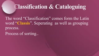 Introduction to library science | PPTX