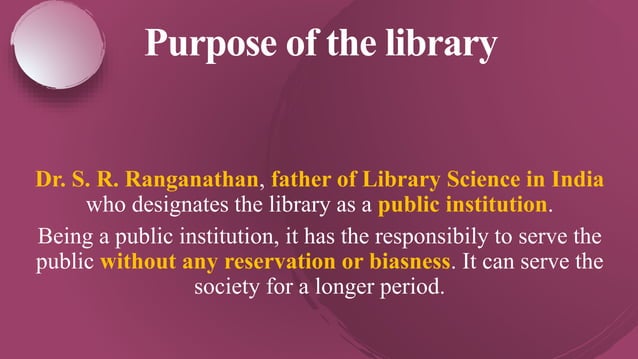 Introduction to library science | PPTX | Technology & Computing
