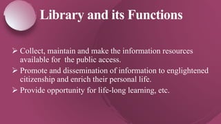 Introduction to library science | PPTX