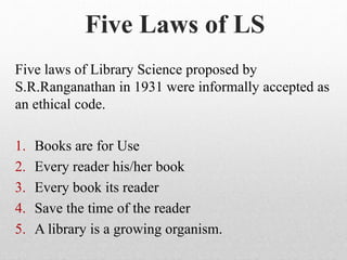 Library Ethics | PPTX